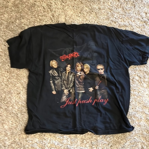 Aaa | Shirts | Authentic Vintage Aerosmith Concert World Tour Tshirt 20 ...
